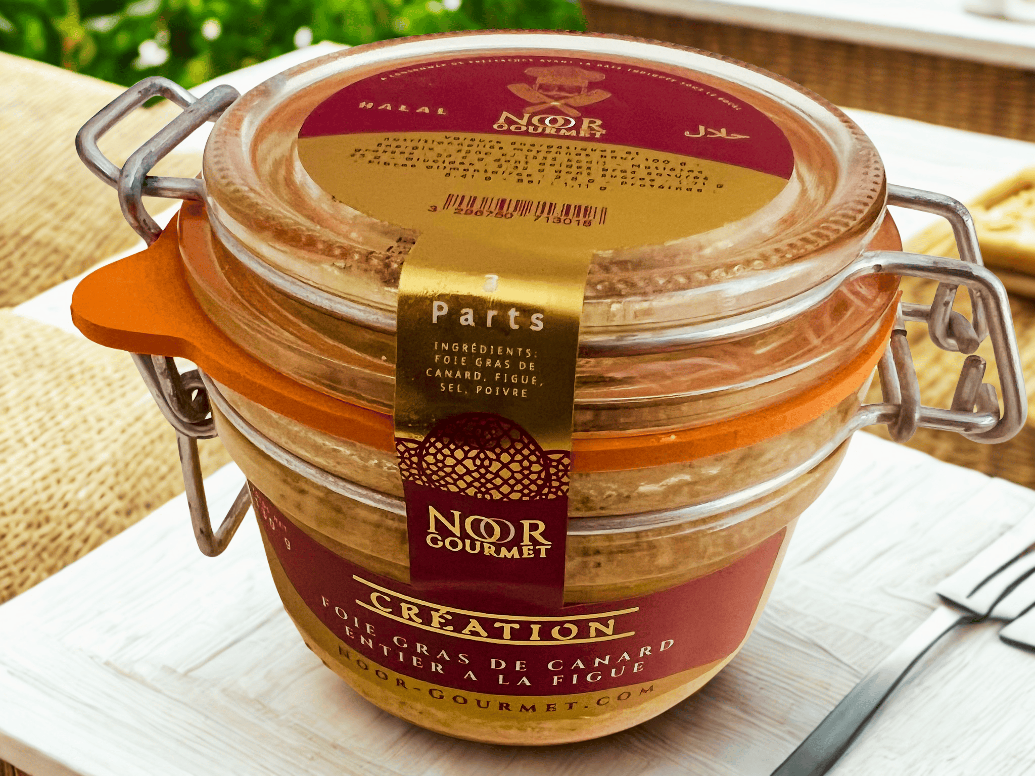 Whole Duck Foie Gras Halal with Fig 130g